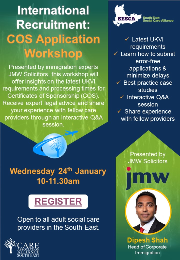 COS Application Workshop Flyer – SESCA